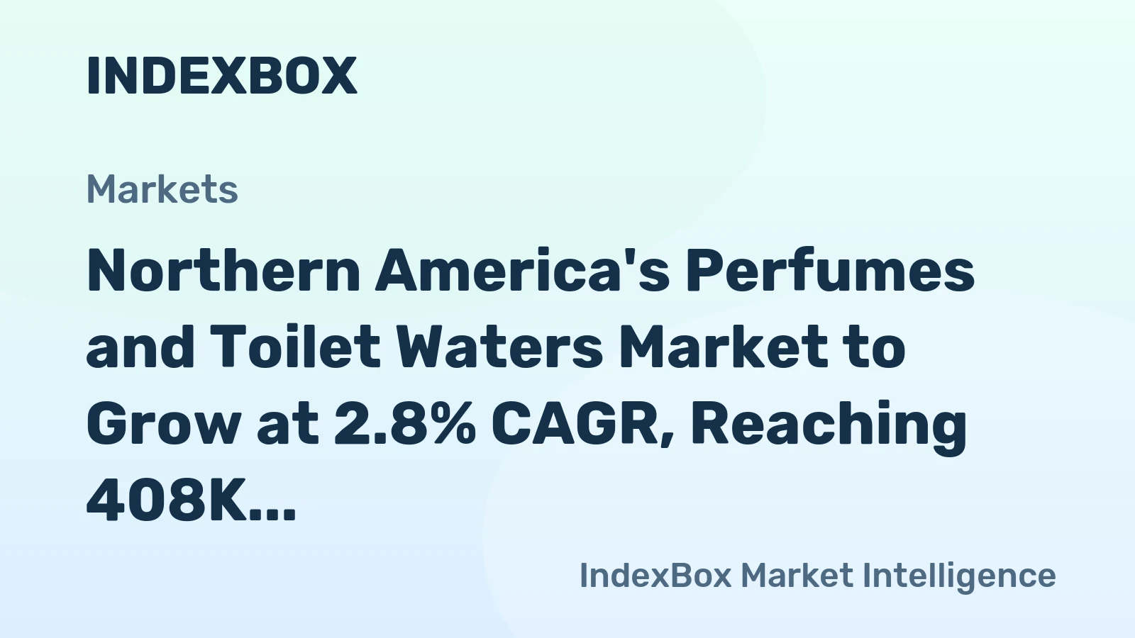 Northern America's Perfumes and Toilet Waters Market to Grow at 2.8% CAGR, Reaching 408K Tons by 2035