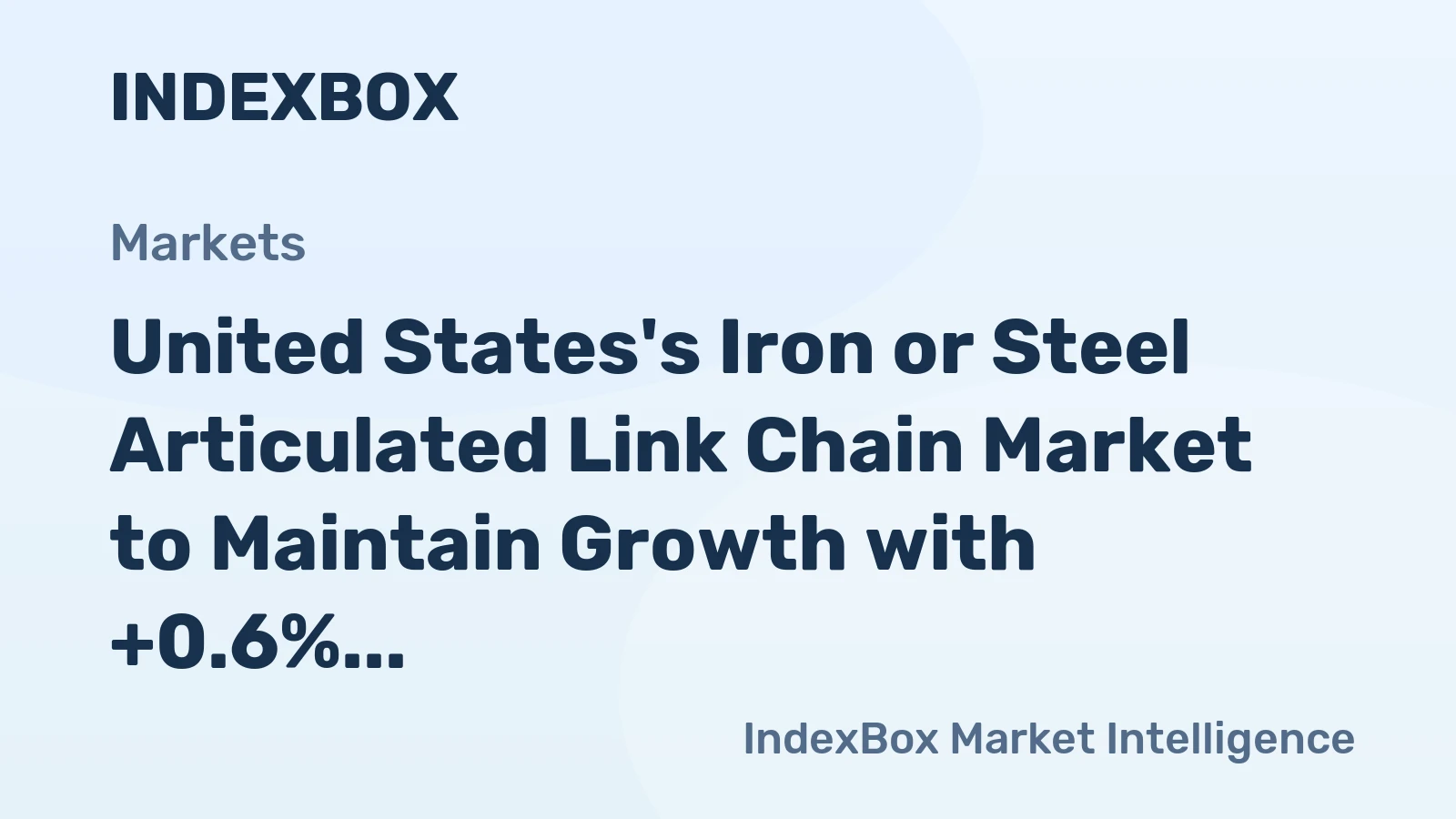United States's Iron or Steel Articulated Link Chain Market to Maintain Growth with +0.6% CAGR Through 2035