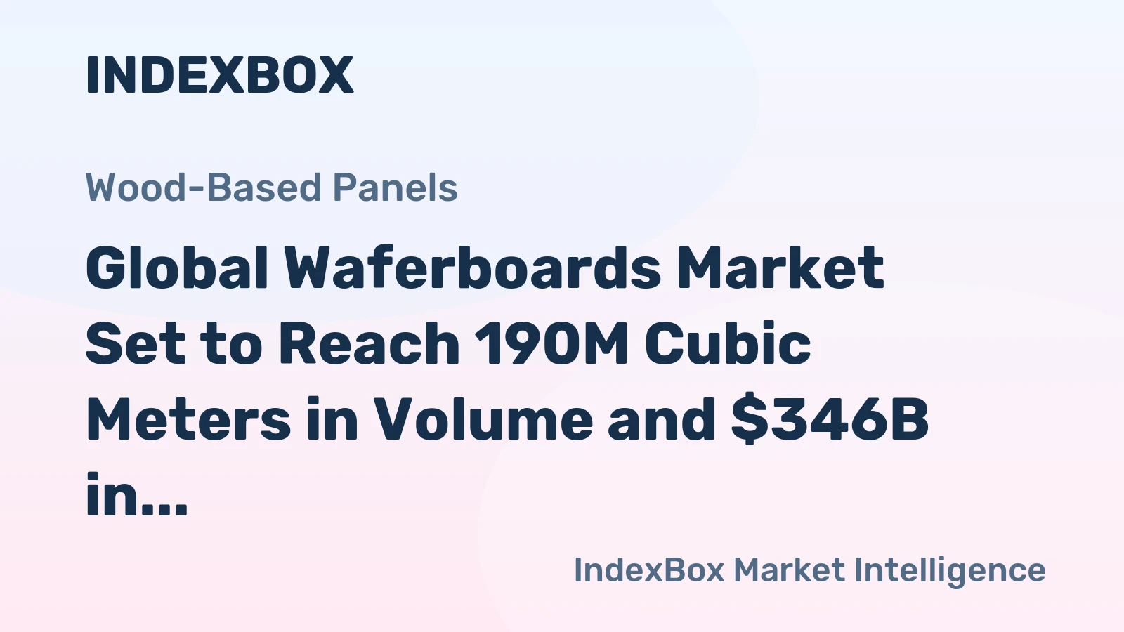 Global Waferboards Market Set to Reach 190M Cubic Meters in Volume and $346B in Value by 2035