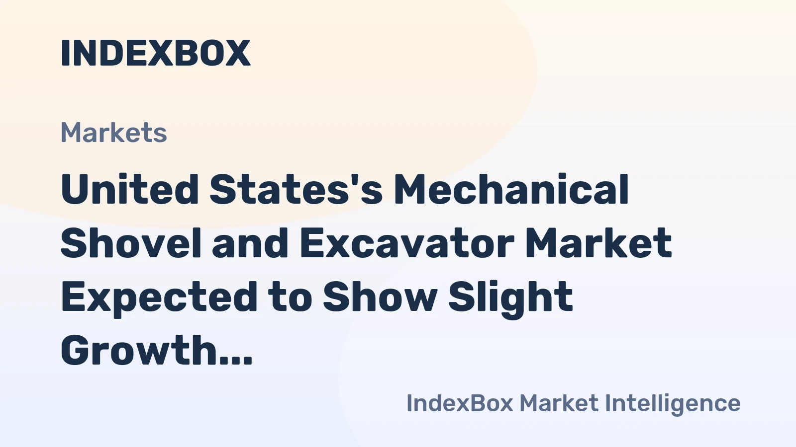 United States's Mechanical Shovel and Excavator Market Expected to Show Slight Growth with +1.9% CAGR in Volume and +6.2% CAGR in Value Terms from 2024 to 2035