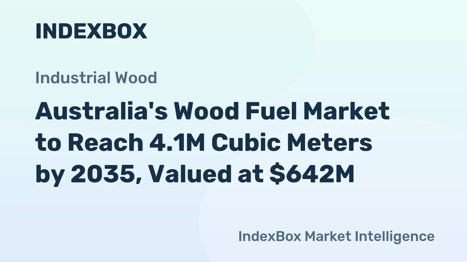 Australia's Wood Fuel Market to Reach 4.1M Cubic Meters by 2035, Valued at $642M