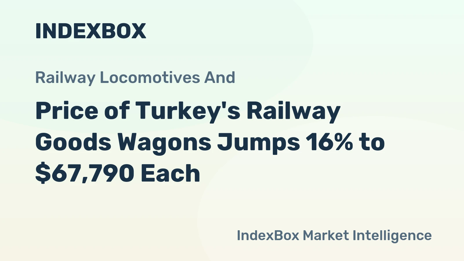 Price of Turkey's Railway Goods Wagons Jumps 16% to $67,790 Each