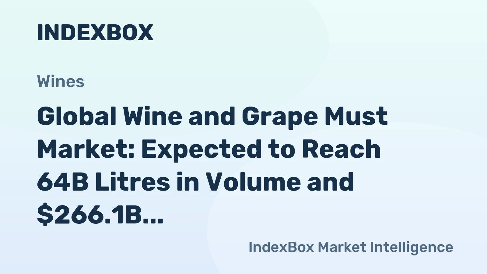 Global Wine and Grape Must Market: Expected to Reach 64B Litres in Volume and $266.1B in Value by 2035
