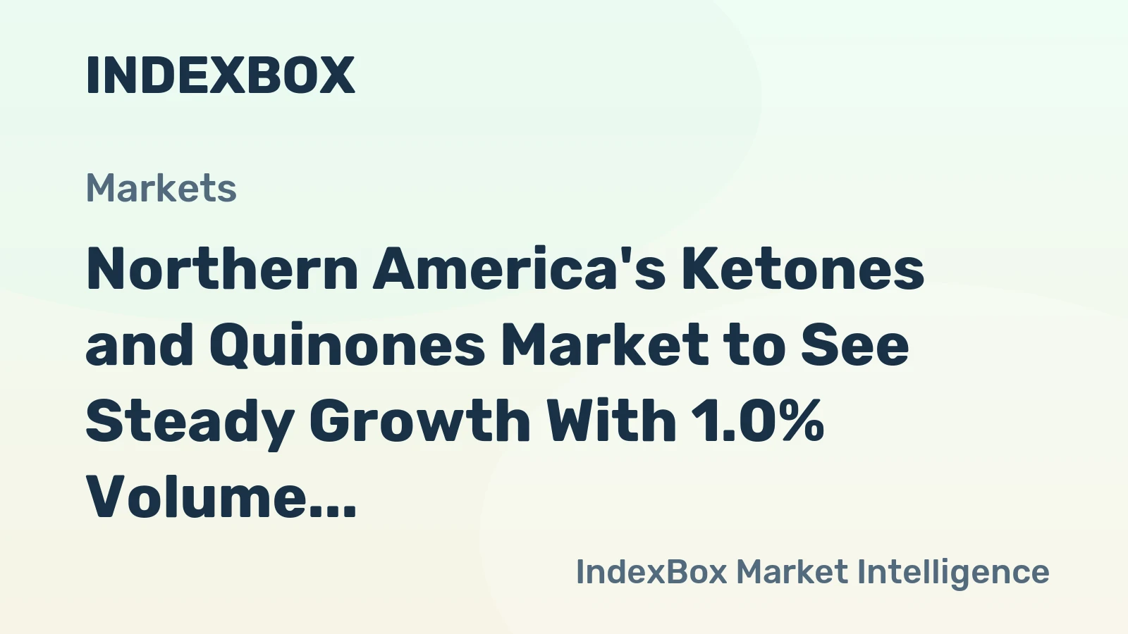 Northern America's Ketones and Quinones Market to See Steady Growth With 1.0% Volume CAGR Through 2035