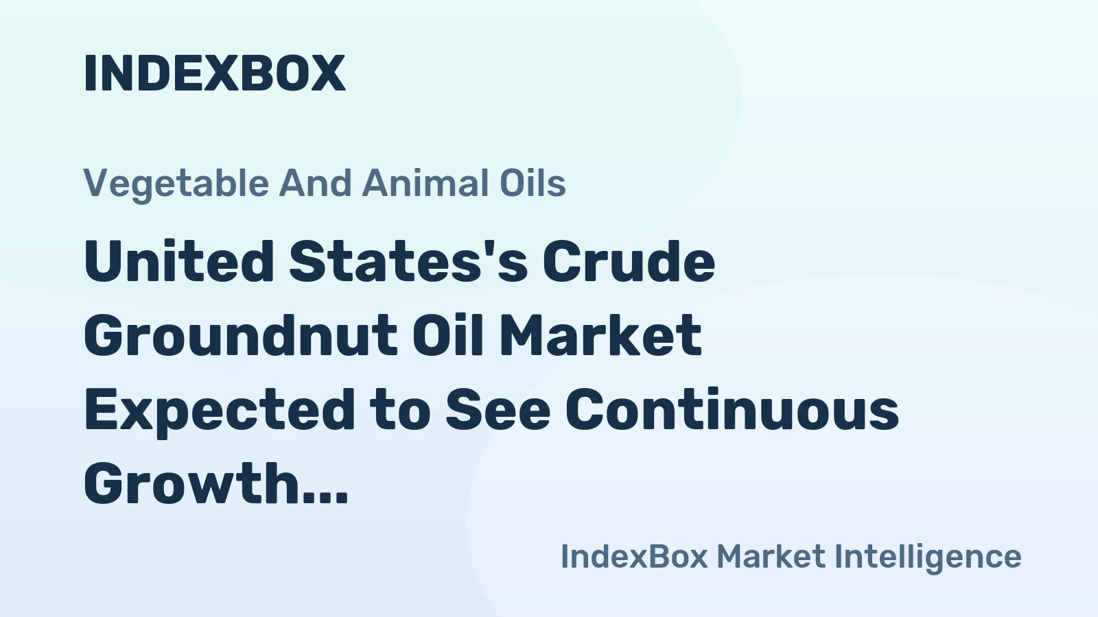 United States's Crude Groundnut Oil Market Expected to See Continuous Growth Over Next Decade, Reaching 157K Tons in Volume and $279M in Value by 2035