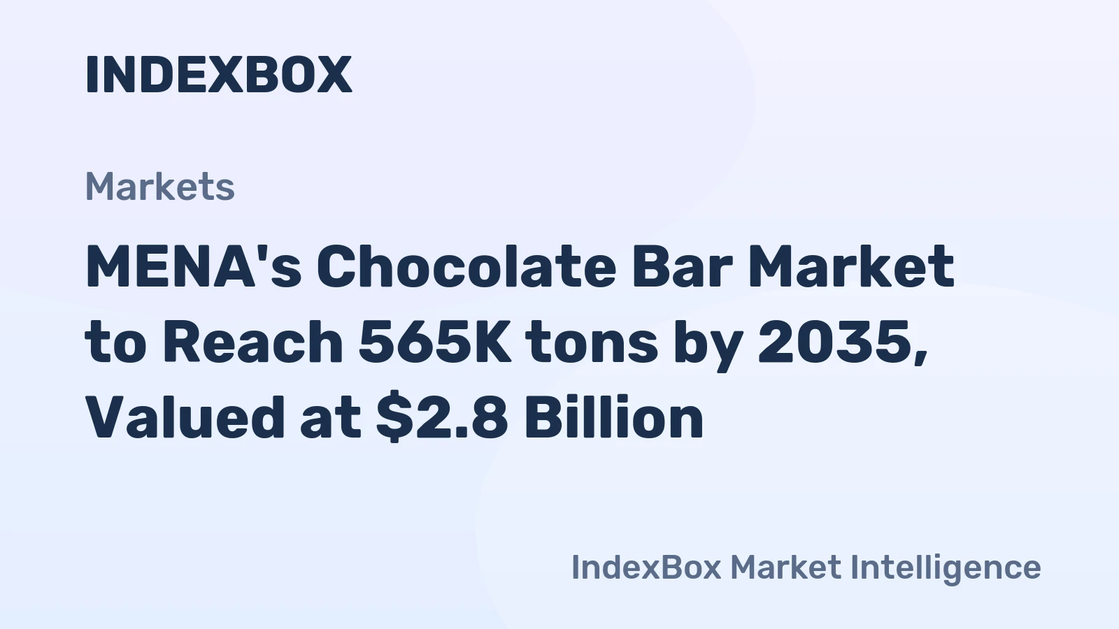 MENA's Chocolate Bar Market to Reach 565K tons by 2035, Valued at $2.8 Billion