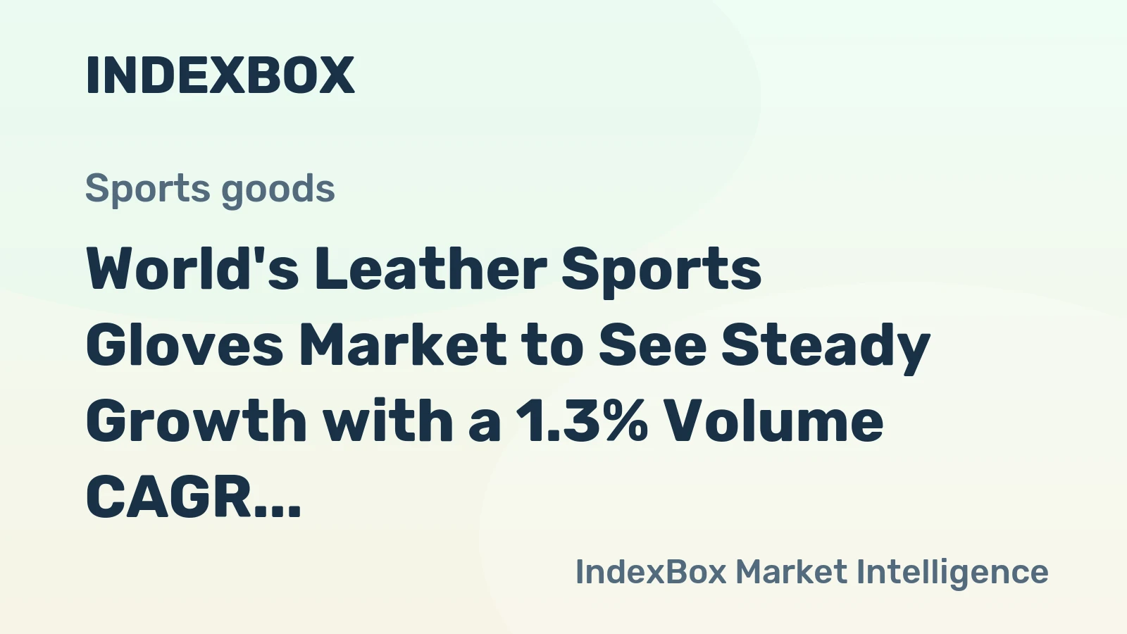 World's Leather Sports Gloves Market to See Steady Growth with a 1.3% Volume CAGR Through 2035