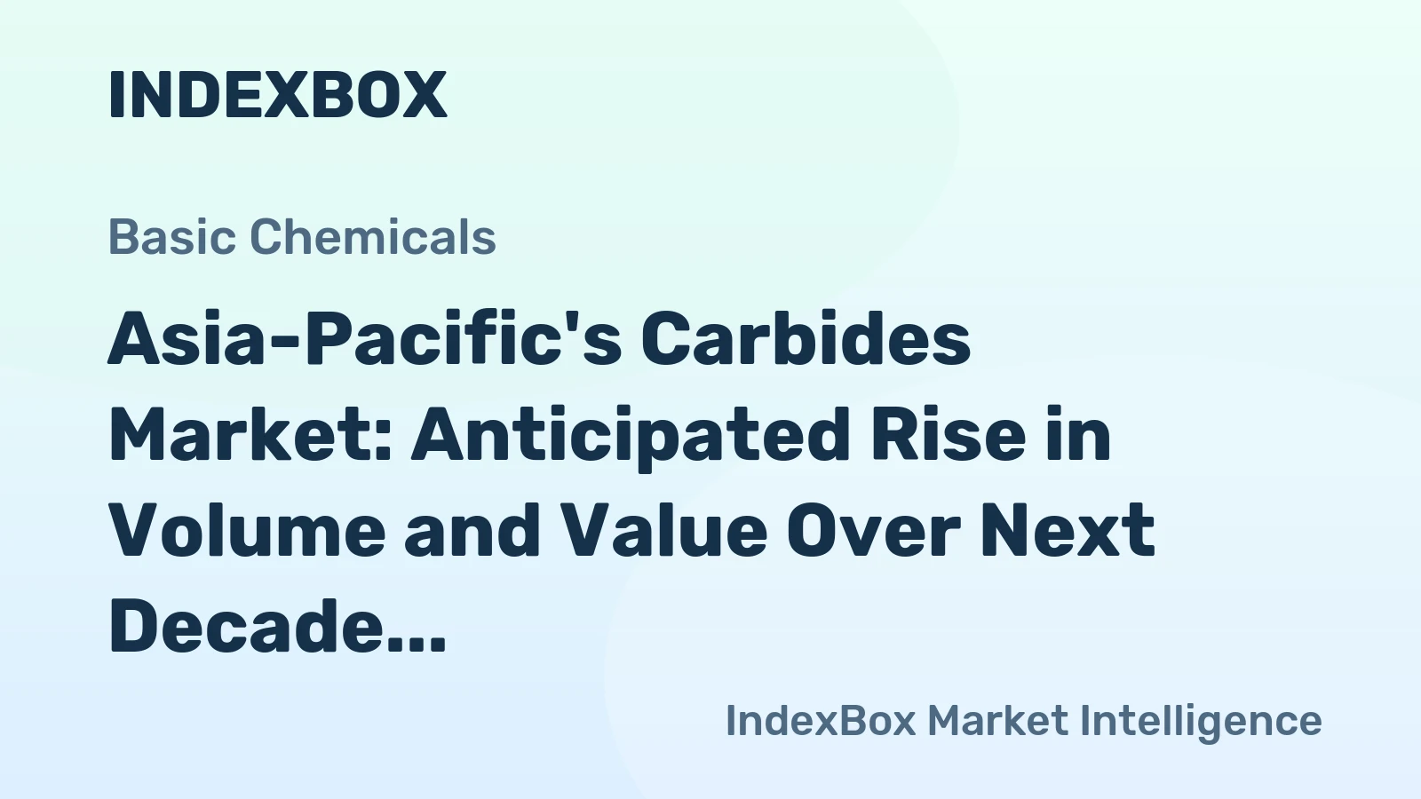 Asia-Pacific's Carbides Market: Anticipated Rise in Volume and Value Over Next Decade