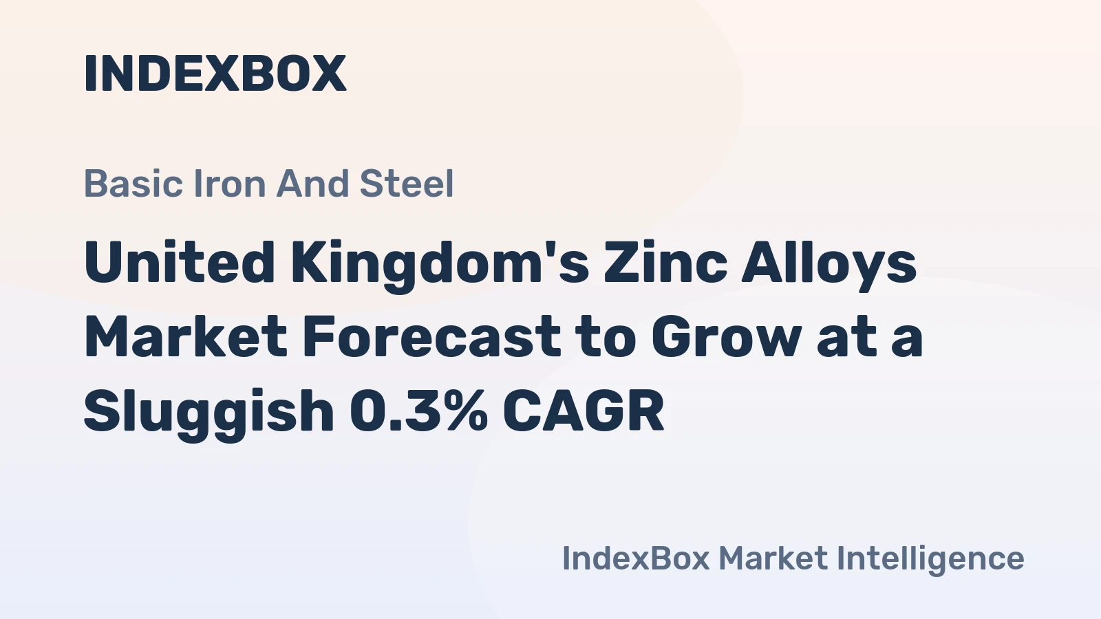 United Kingdom's Zinc Alloys Market Forecast to Grow at a Sluggish 0.3% CAGR
