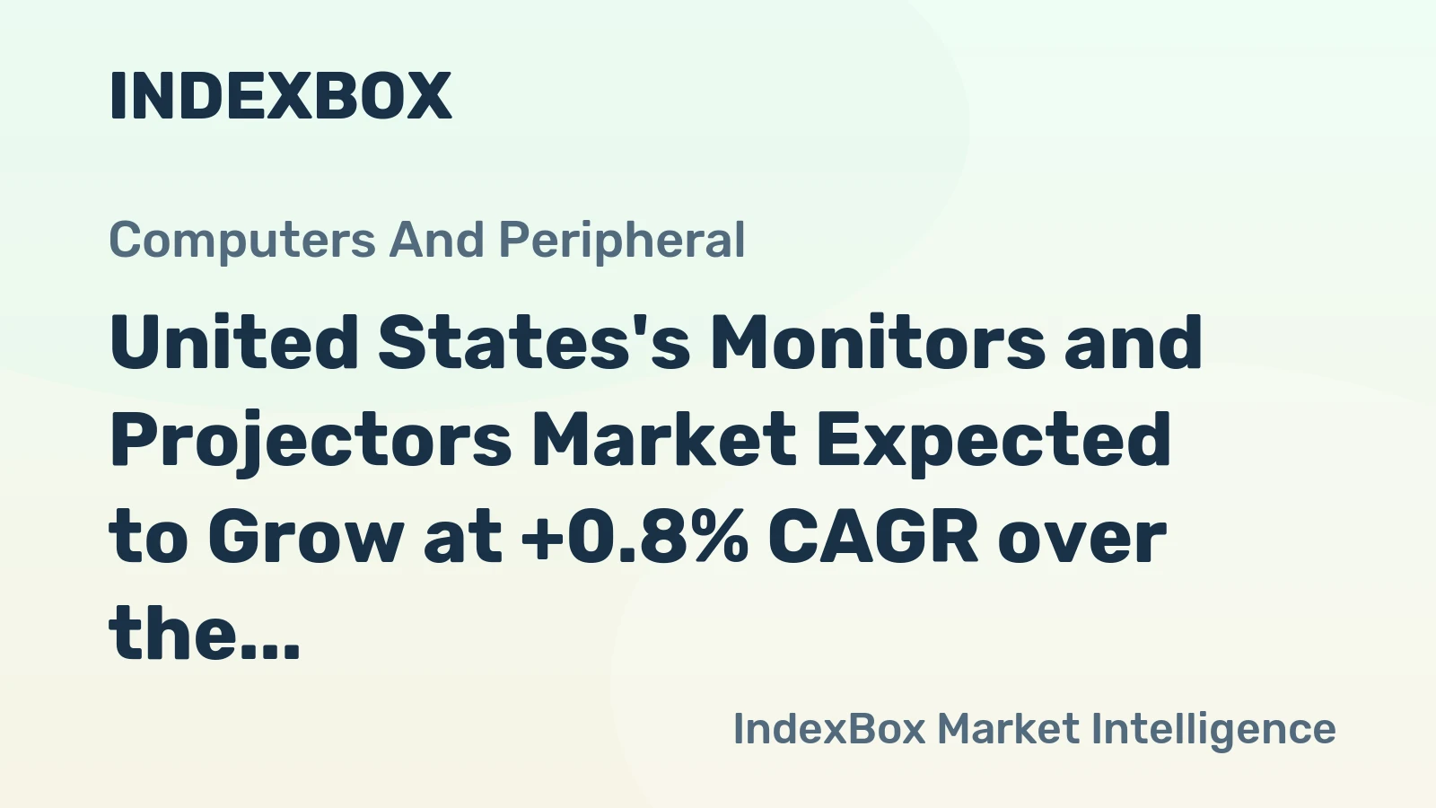 United States's Monitors and Projectors Market Expected to Grow at +0.8% CAGR over the next decade