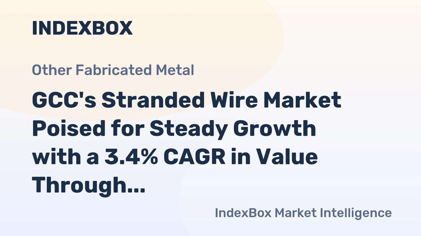 GCC's Stranded Wire Market Poised for Steady Growth with a 3.4% CAGR in Value Through 2035