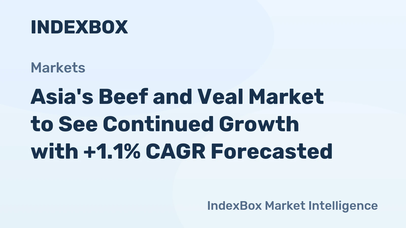 Asia's Beef and Veal Market to See Continued Growth with +1.1% CAGR Forecasted