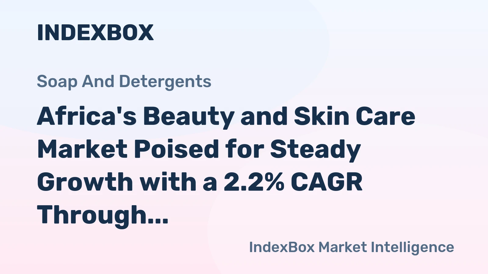Africa's Beauty and Skin Care Market Poised for Steady Growth with a 2.2% CAGR Through 2035