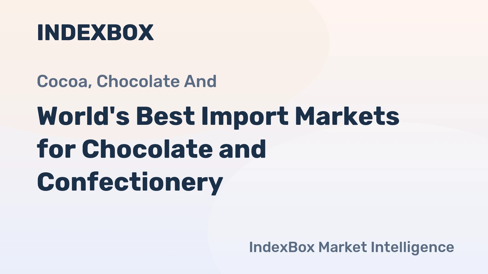 World's Best Import Markets for Chocolate and Confectionery