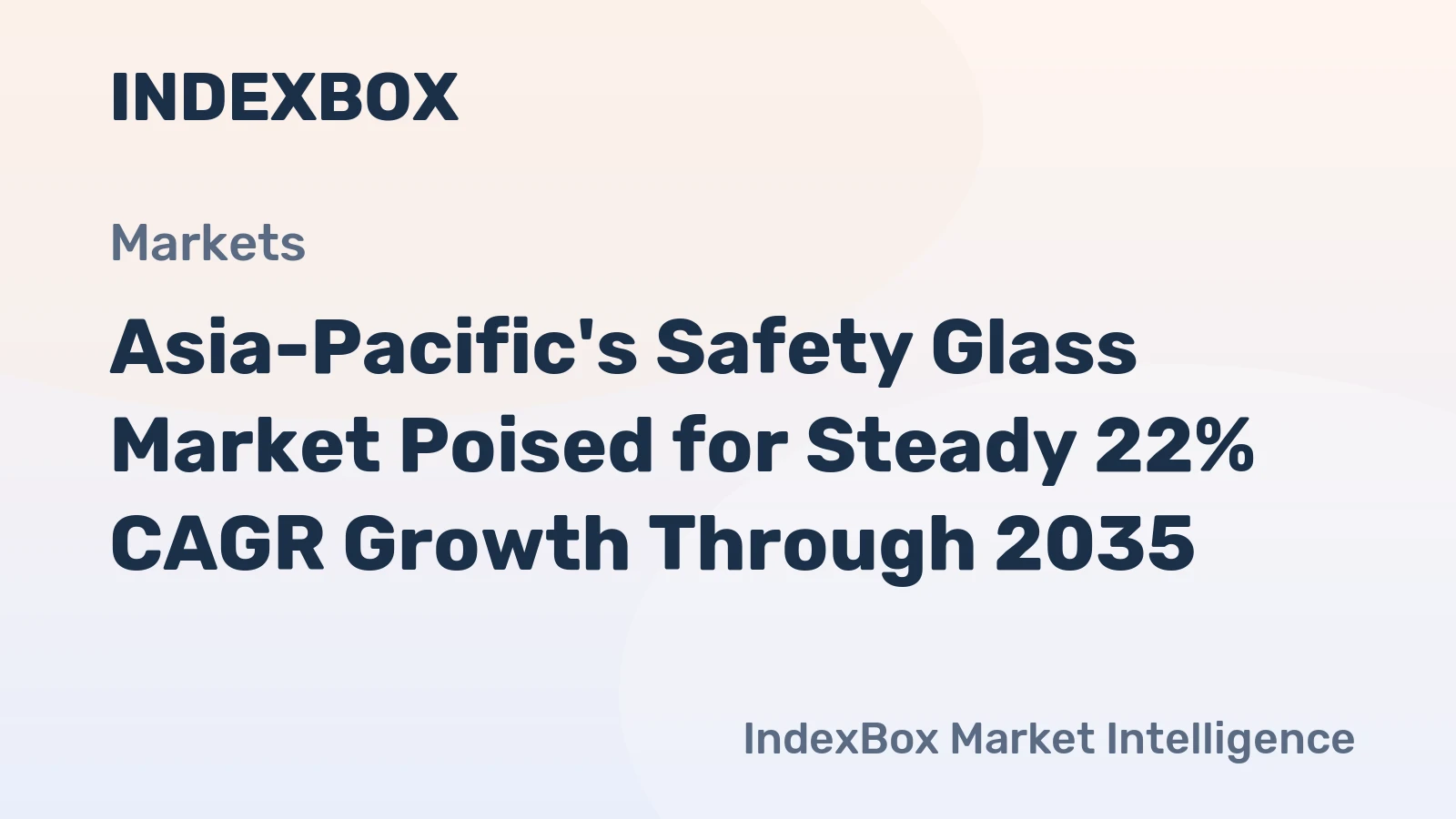 Asia-Pacific's Safety Glass Market Poised for Steady 22% CAGR Growth Through 2035