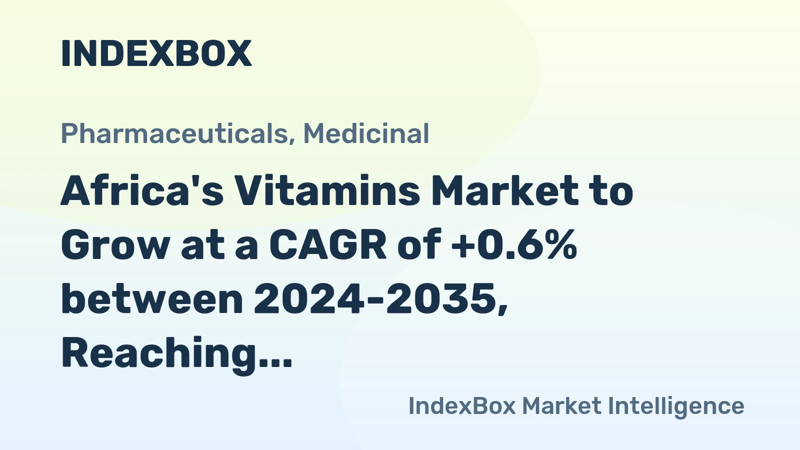 Africa's Vitamins Market to Grow at a CAGR of +0.6% between 2024-2035, Reaching 73K Tons
