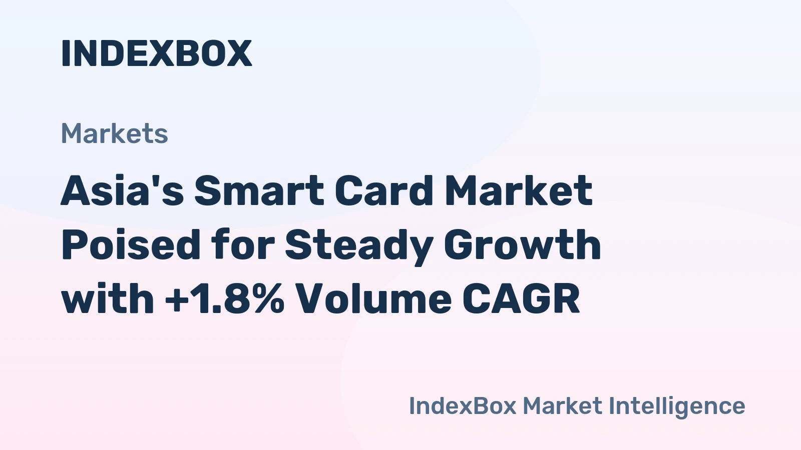 Asia's Smart Card Market Poised for Steady Growth with +1.8% Volume CAGR