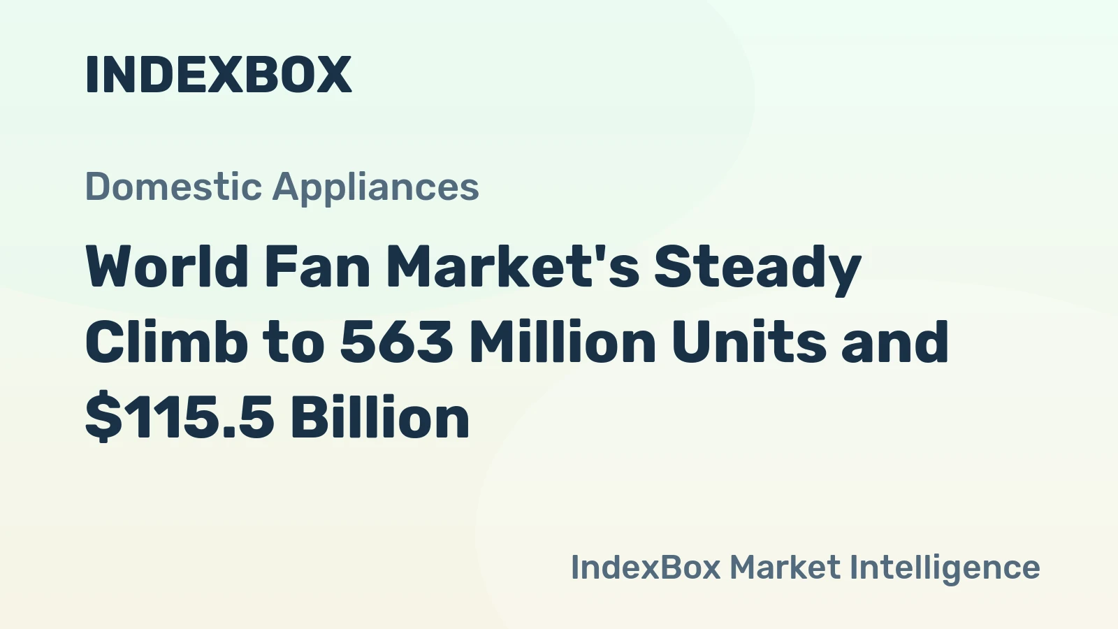 World Fan Market's Steady Climb to 563 Million Units and $115.5 Billion
