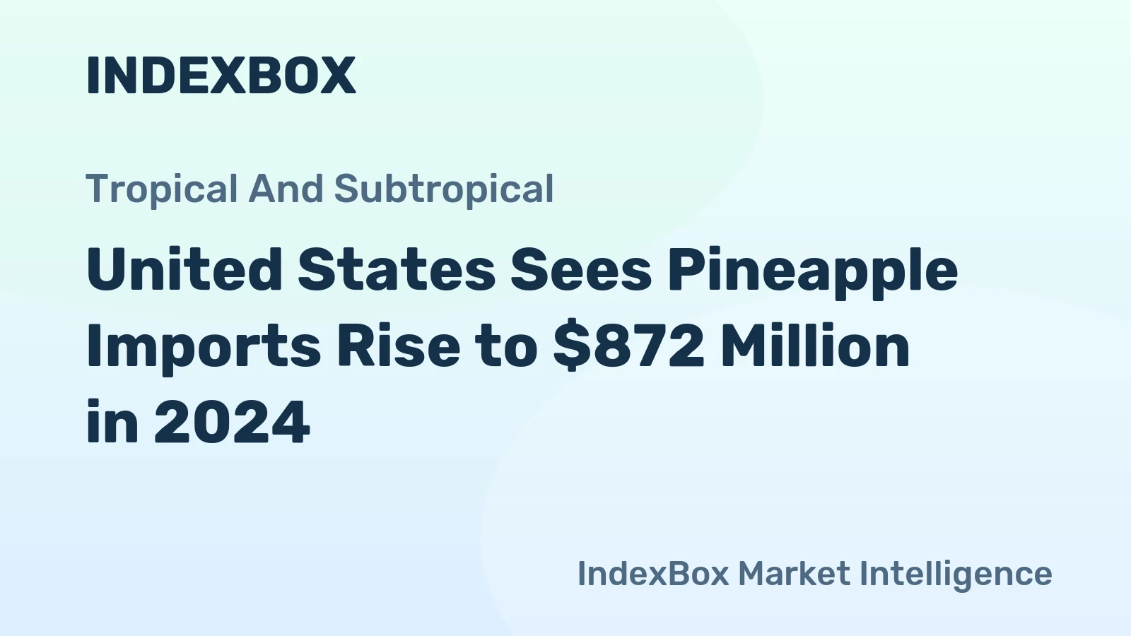 United States Sees Pineapple Imports Rise to $872 Million in 2024