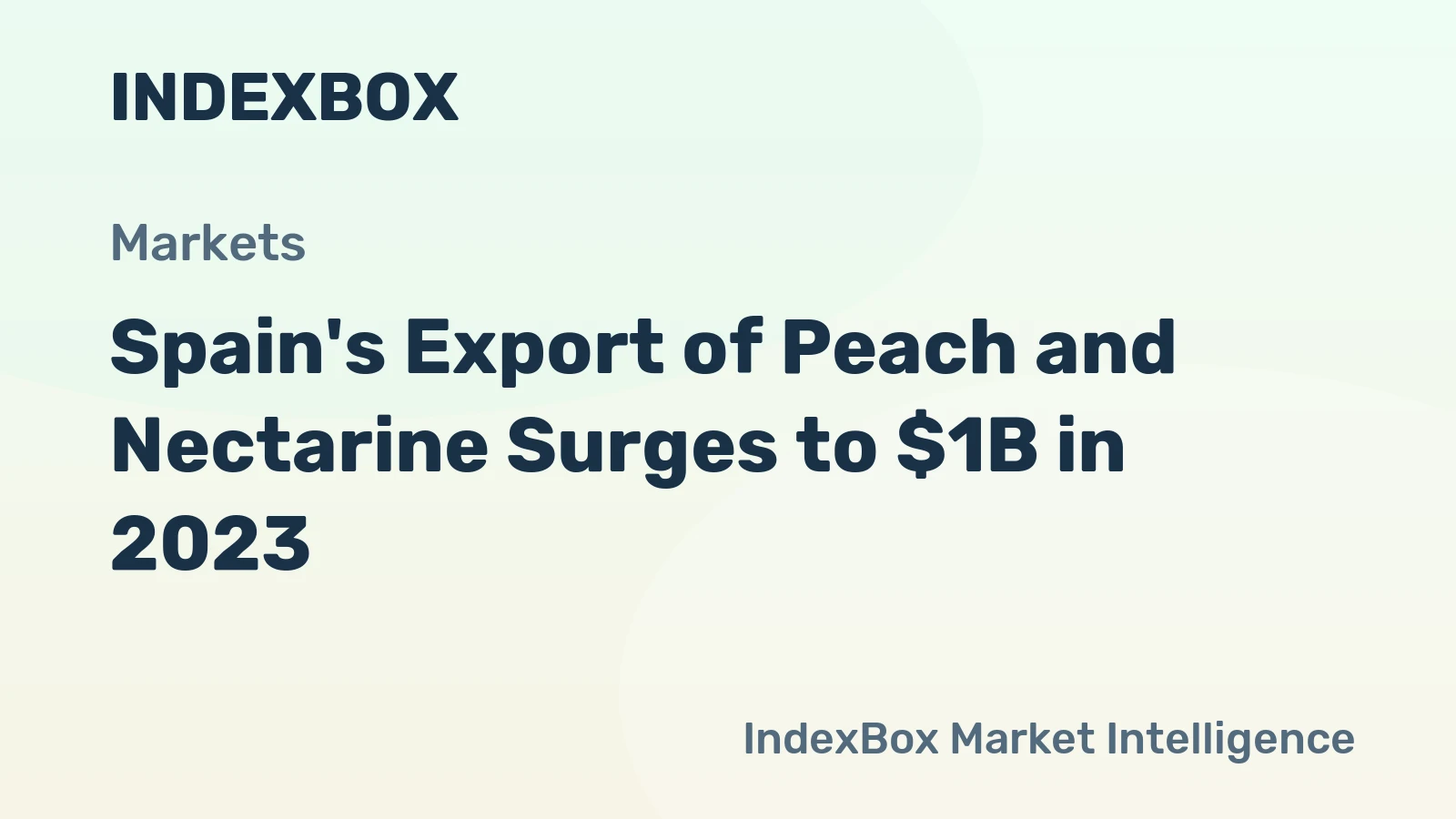 Spain's Export of Peach and Nectarine Surges to $1B in 2023