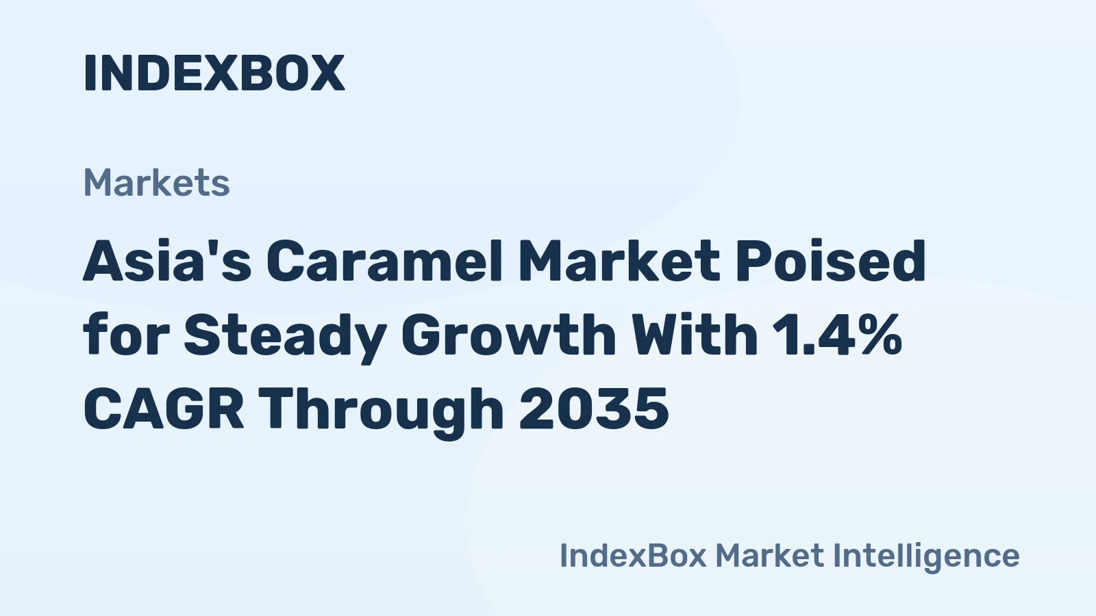 Asia's Caramel Market Poised for Steady Growth With 1.4% CAGR Through 2035