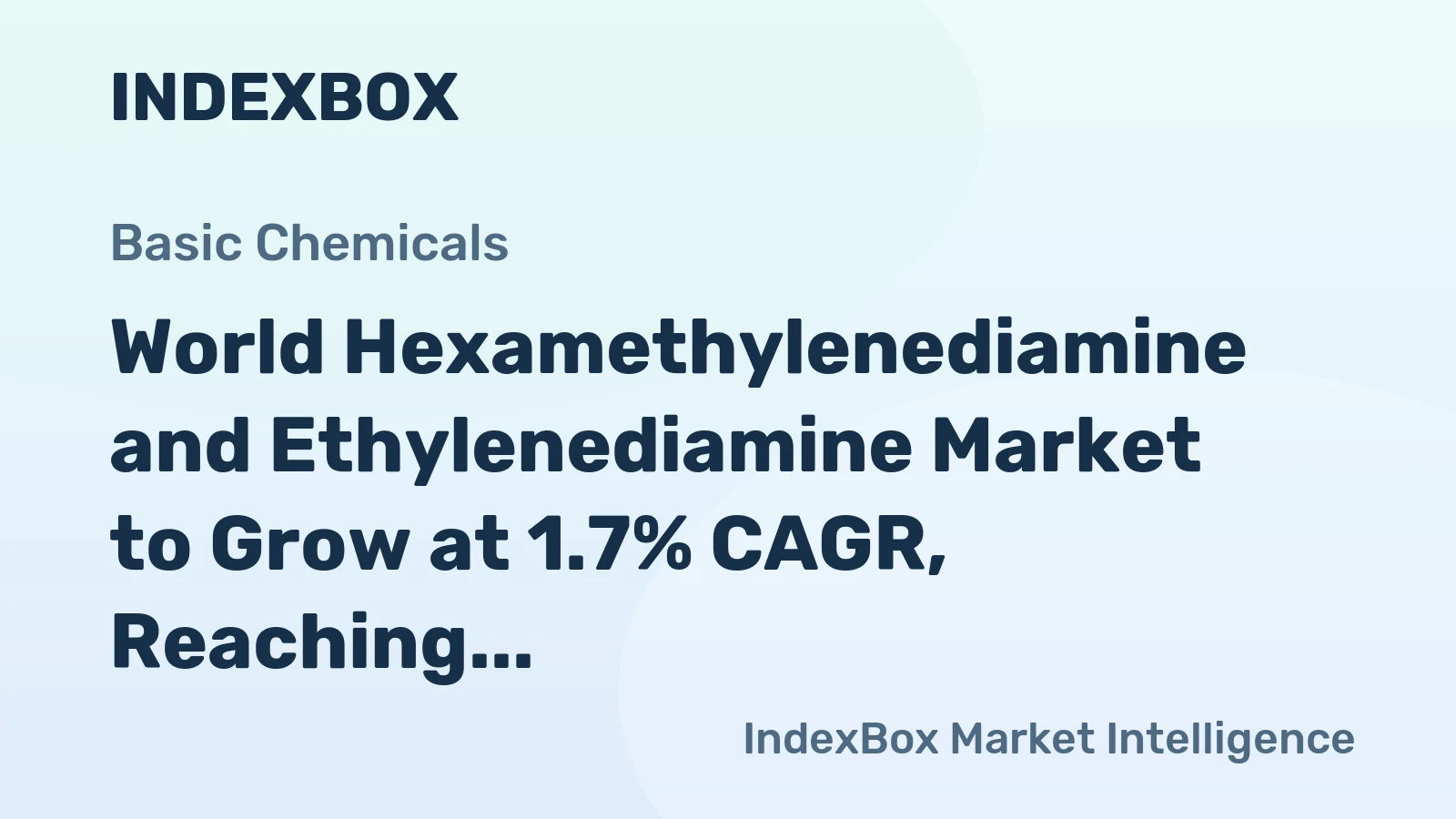 World Hexamethylenediamine and Ethylenediamine Market to Grow at 1.7% CAGR, Reaching $71.4B by 2035 on Steady Demand