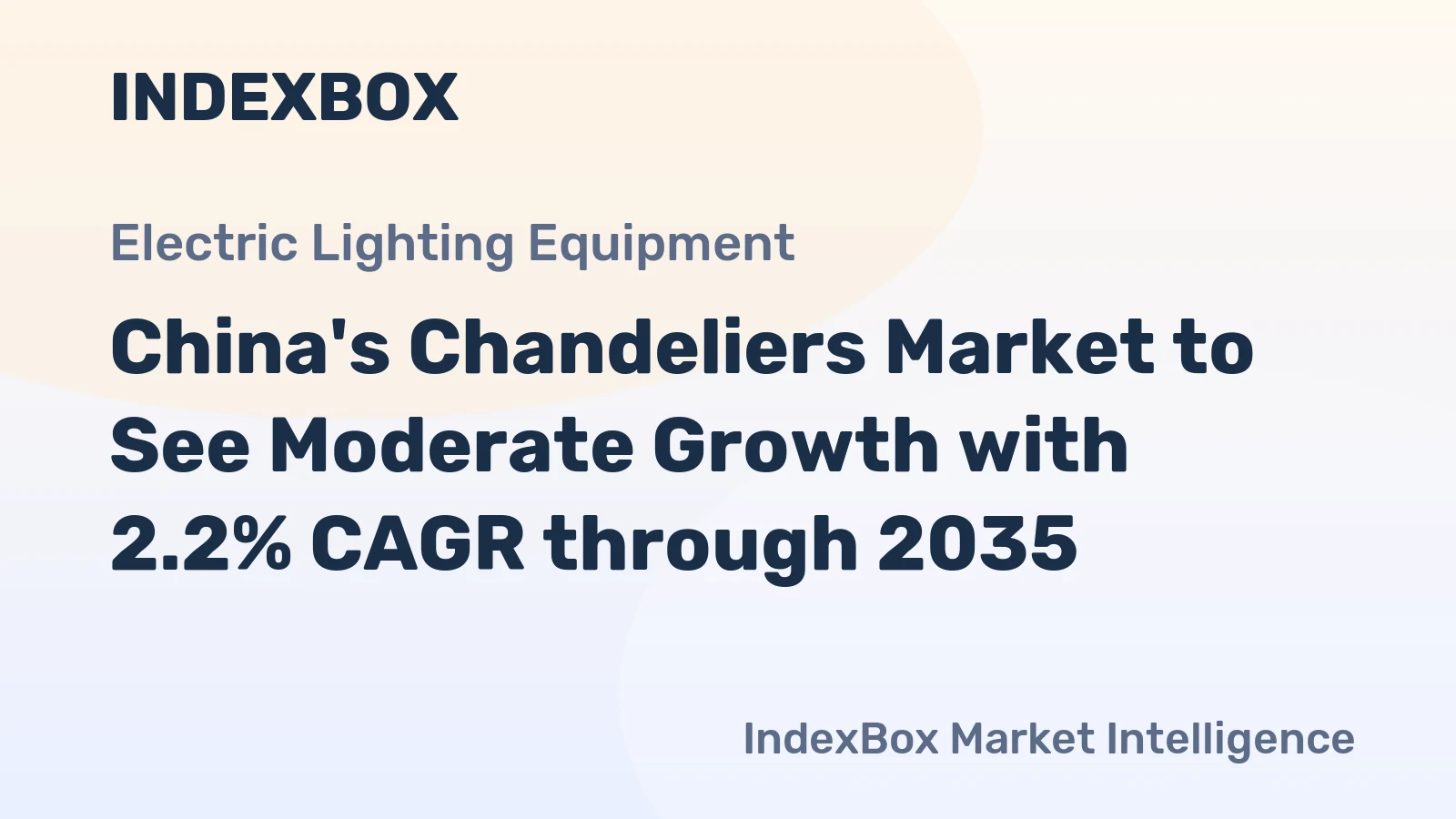 China's Chandeliers Market to See Moderate Growth with 2.2% CAGR through 2035