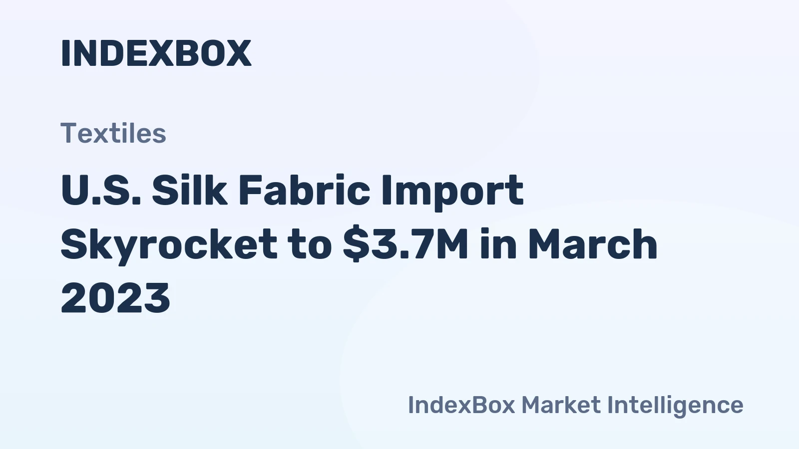 U.S. Silk Fabric Import Skyrocket to $3.7M in March 2023