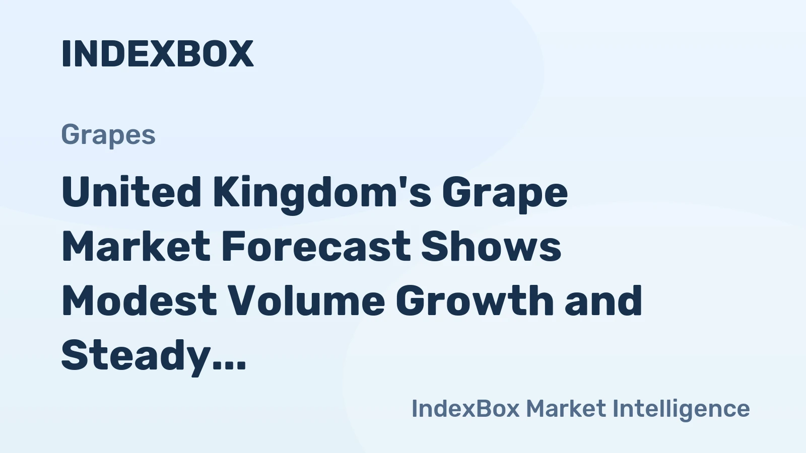 United Kingdom's Grape Market Forecast Shows Modest Volume Growth and Steady Value Increase