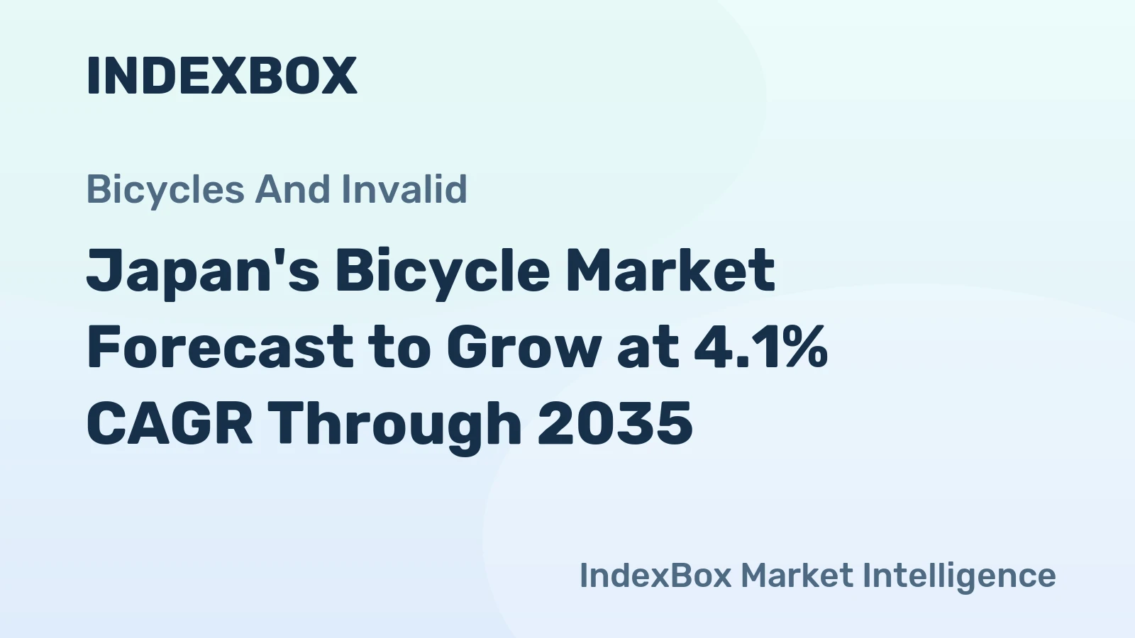 Japan's Bicycle Market Forecast to Grow at 4.1% CAGR Through 2035