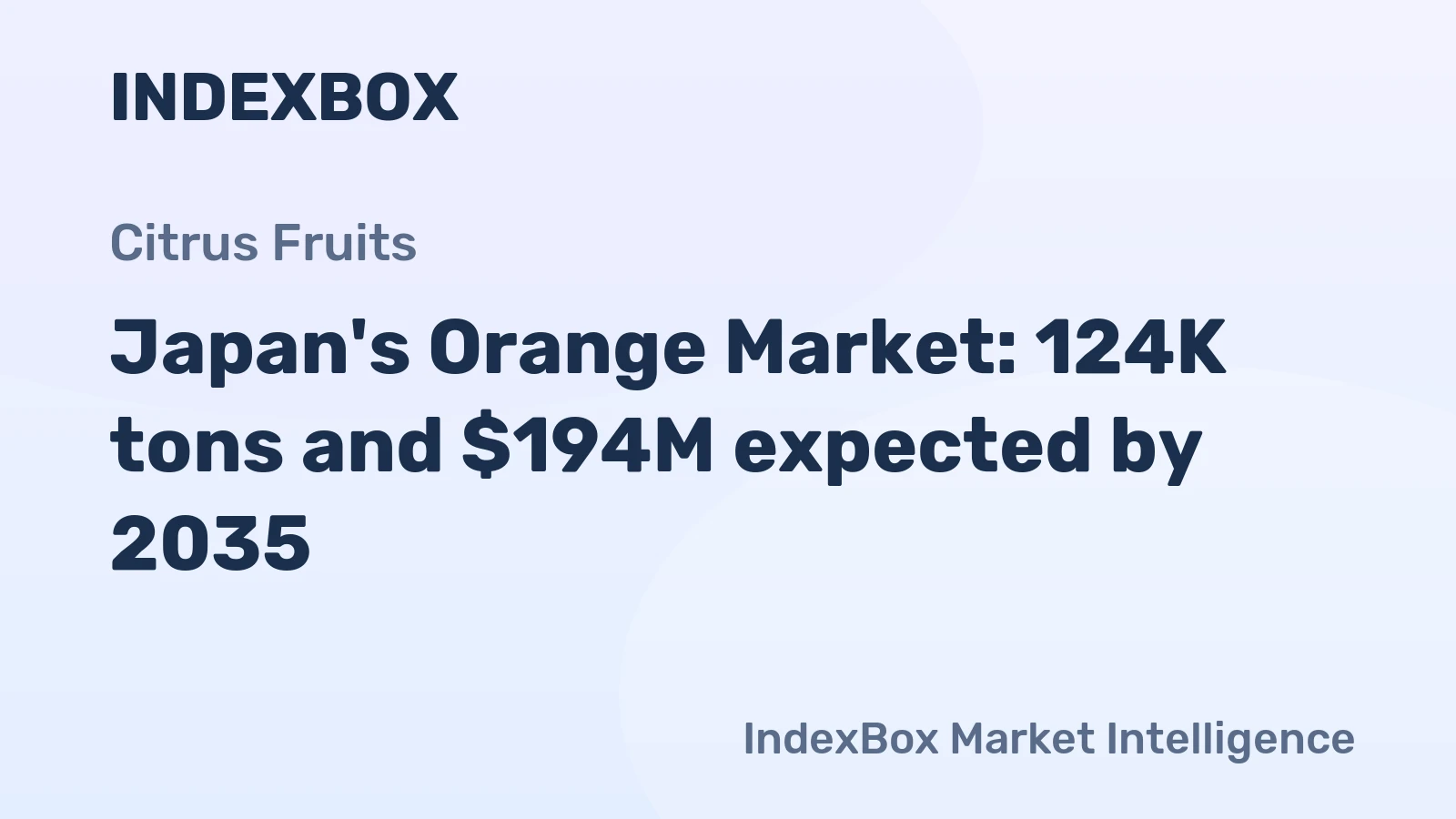 Japan's Orange Market: 124K tons and $194M expected by 2035