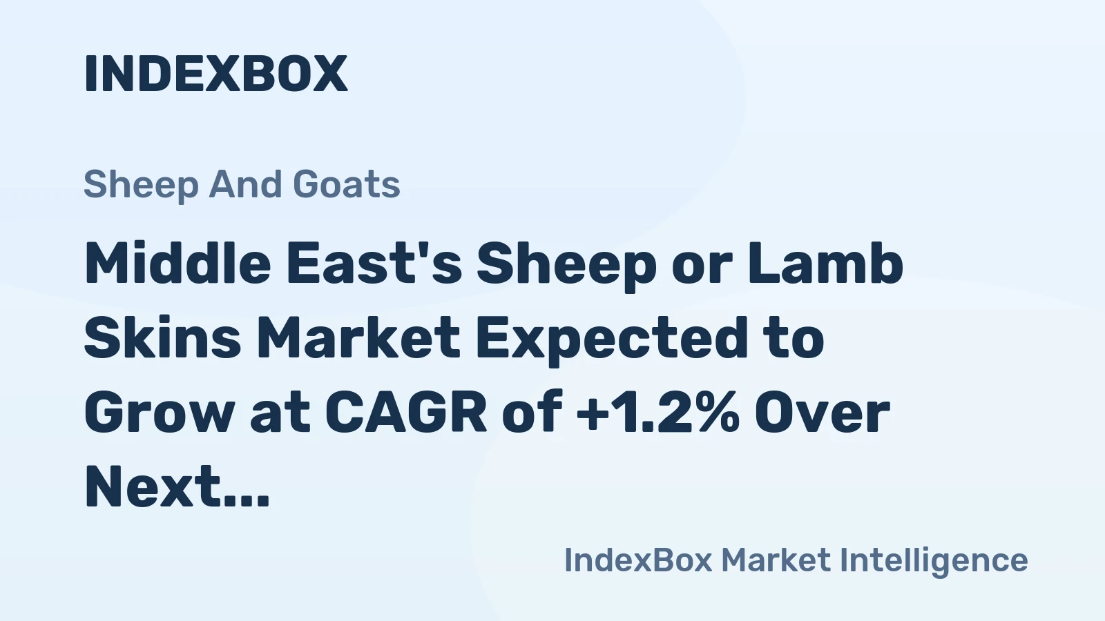Middle East's Sheep or Lamb Skins Market Expected to Grow at CAGR of +1.2% Over Next Decade