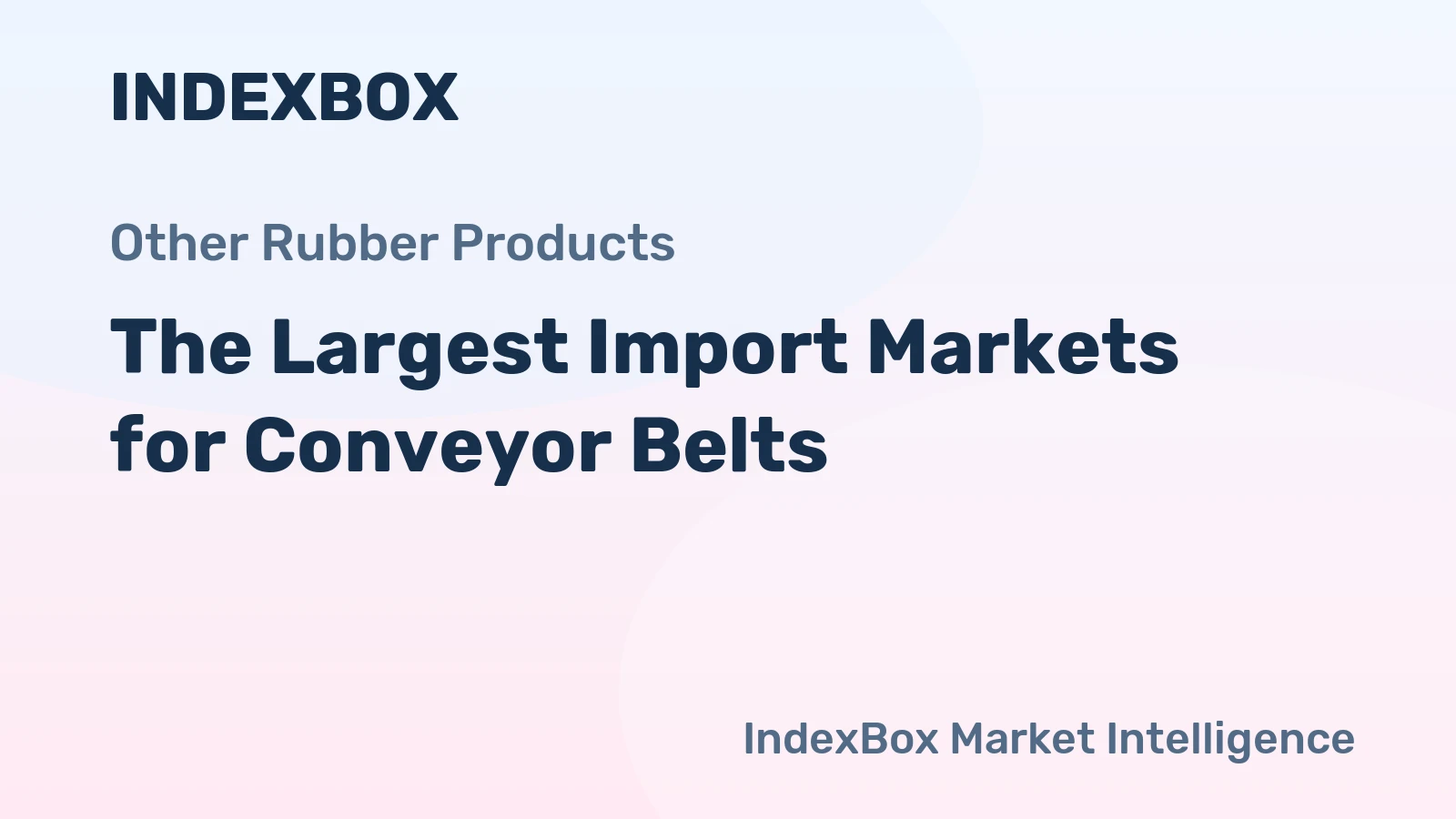 The Largest Import Markets for Conveyor Belts