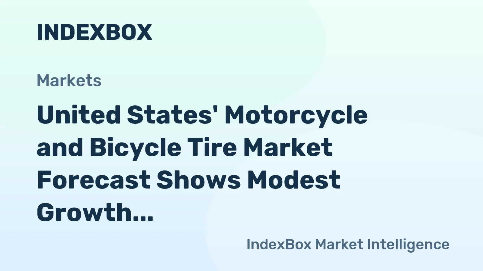 United States' Motorcycle and Bicycle Tire Market Forecast Shows Modest Growth with a 04% Volume CAGR