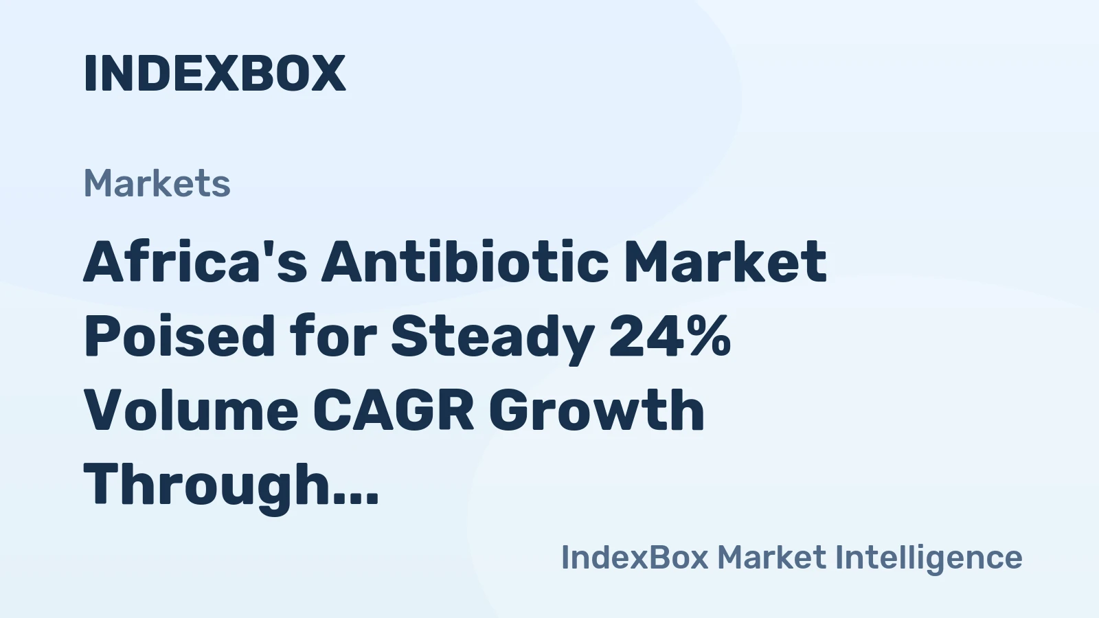 Africa's Antibiotic Market Poised for Steady 24% Volume CAGR Growth Through 2035