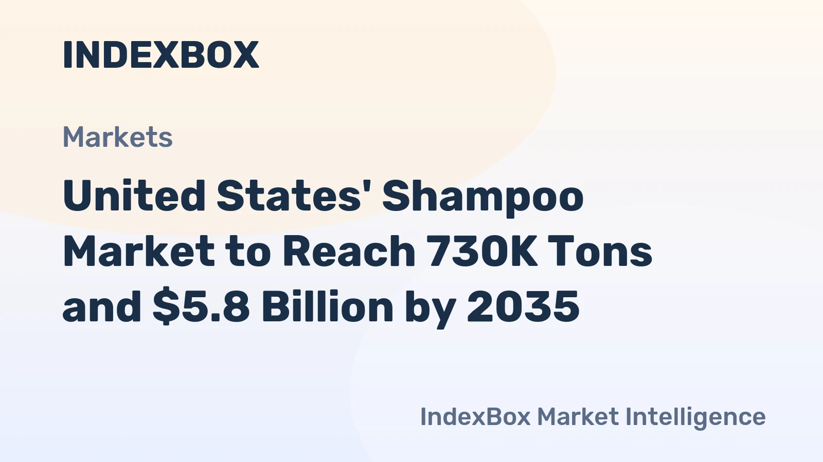 United States' Shampoo Market to Reach 730K Tons and $5.8 Billion by 2035
