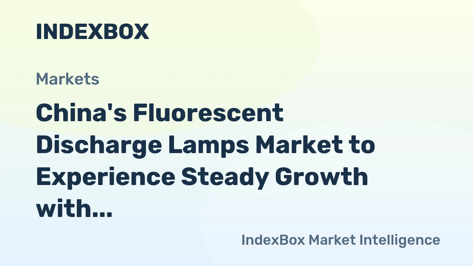China's Fluorescent Discharge Lamps Market to Experience Steady Growth with CAGR of +5.3% from 2024 to 2035