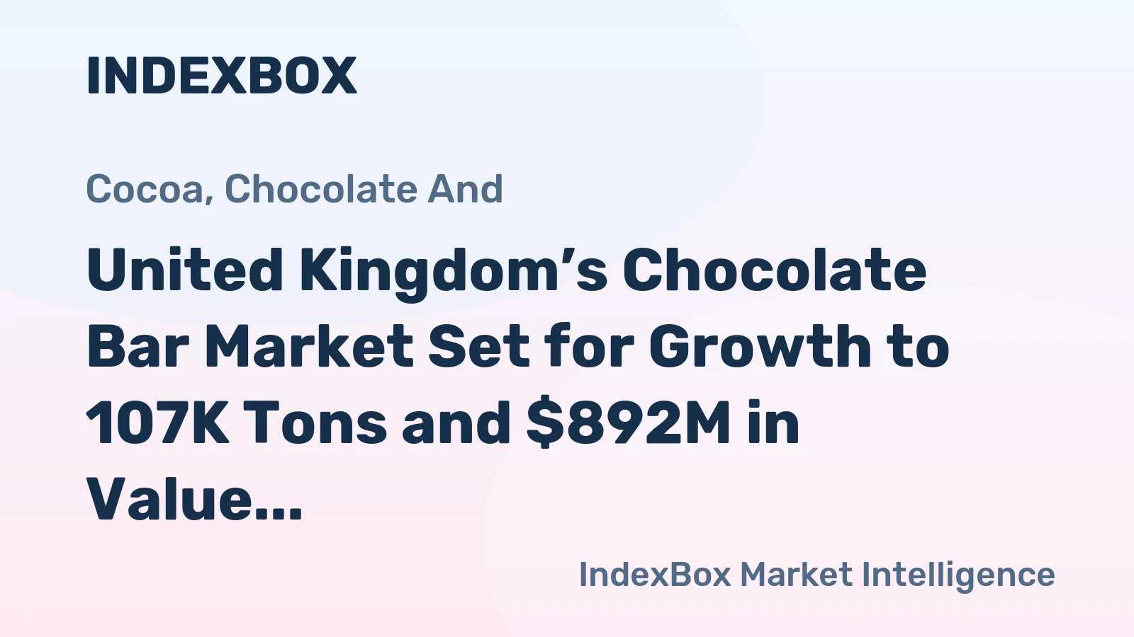 United Kingdom’s Chocolate Bar Market Set for Growth to 107K Tons and $892M in Value