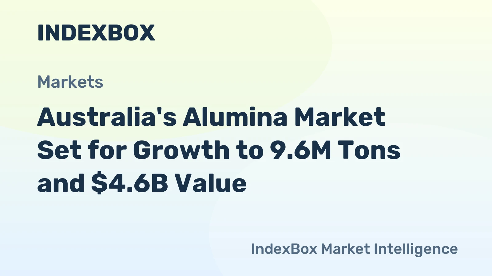 Australia's Alumina Market Set for Growth to 9.6M Tons and $4.6B Value