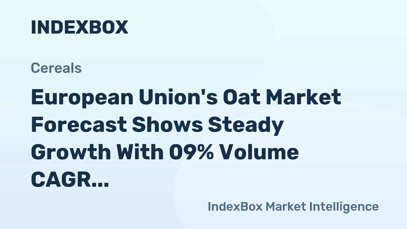 European Union's Oat Market Forecast Shows Steady Growth With 09% Volume CAGR Through 2035