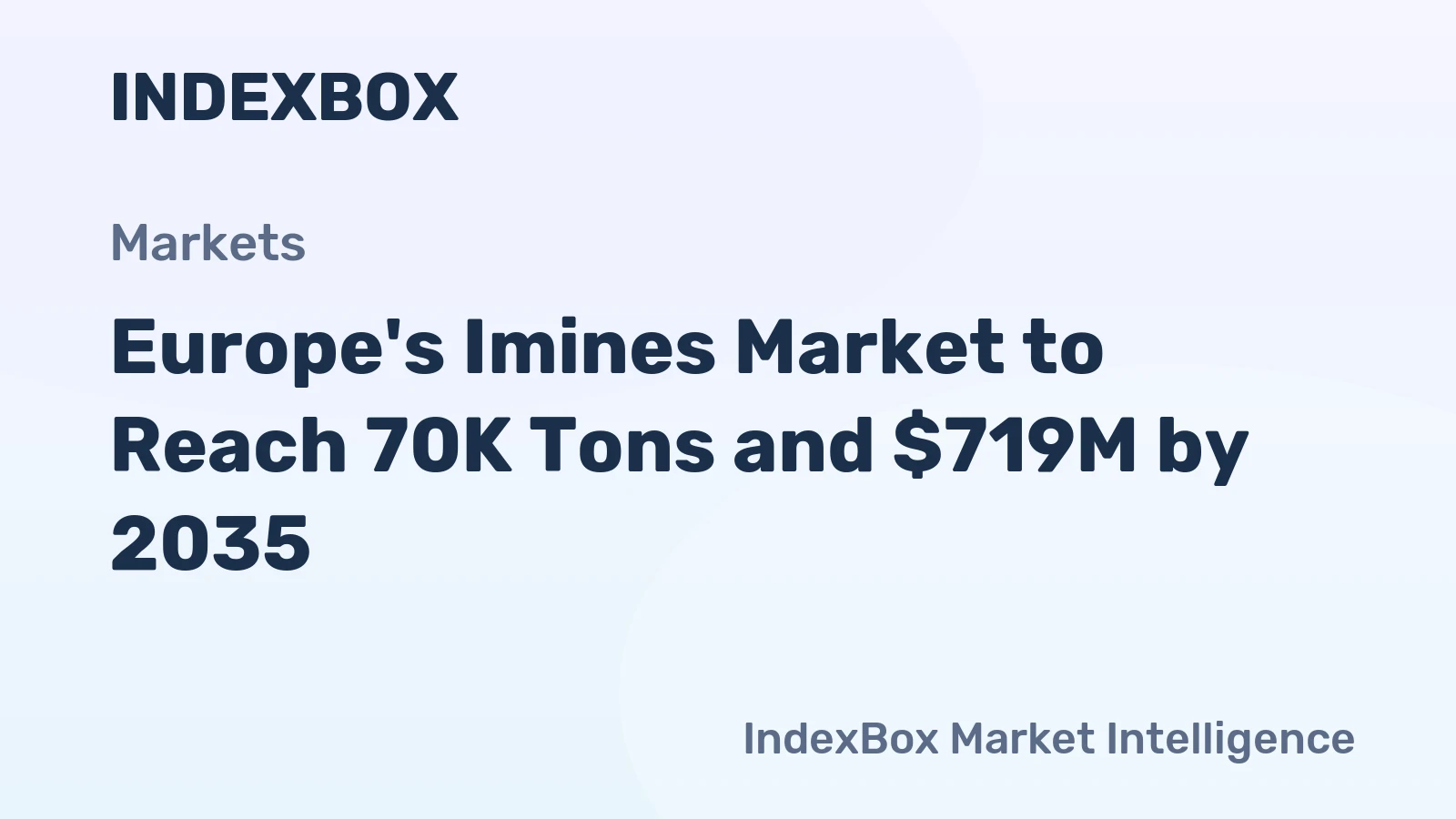 Europe's Imines Market to Reach 70K Tons and $719M by 2035