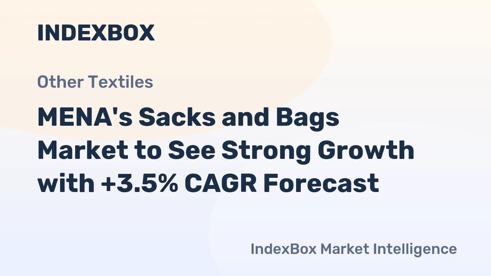 MENA's Sacks and Bags Market to See Strong Growth with +3.5% CAGR Forecast