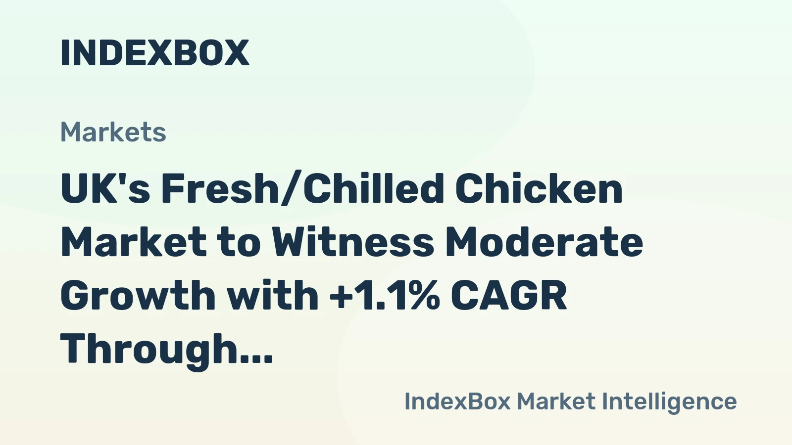 UK's Fresh/Chilled Chicken Market to Witness Moderate Growth with +1.1% CAGR Through 2035