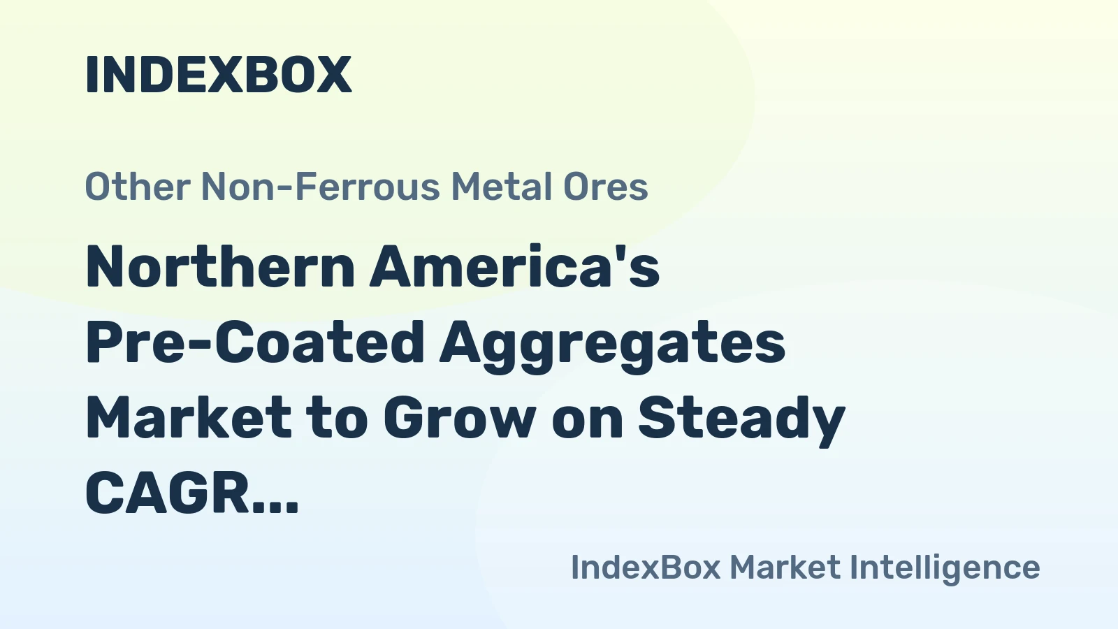 Northern America's Pre-Coated Aggregates Market to Grow on Steady CAGR of 2.6% Through 2035