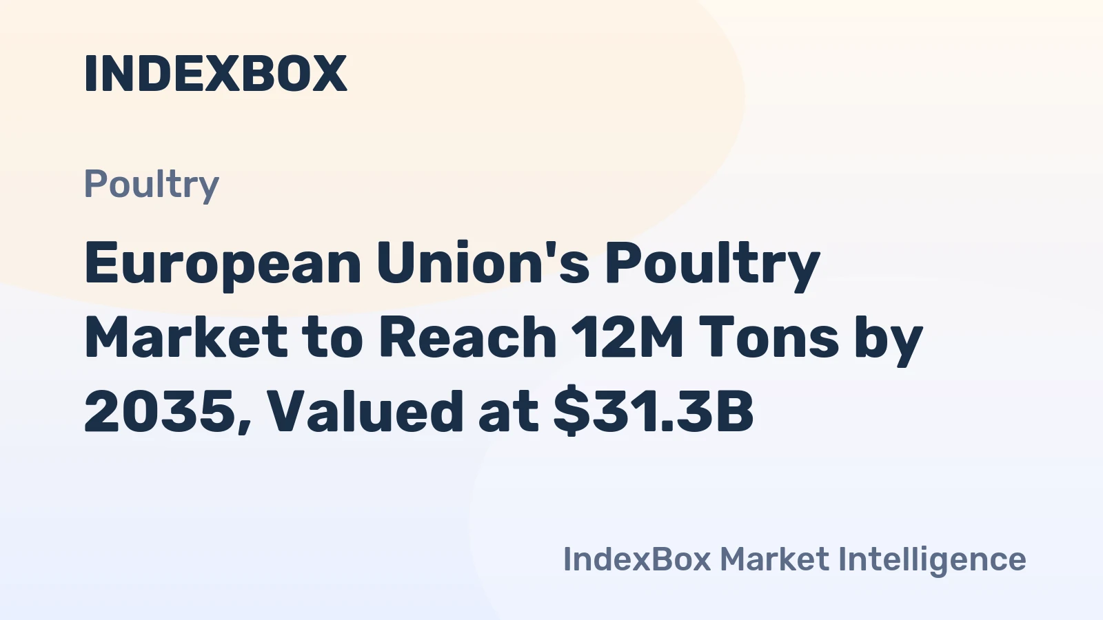 European Union's Poultry Market to Reach 12M Tons by 2035, Valued at $31.3B