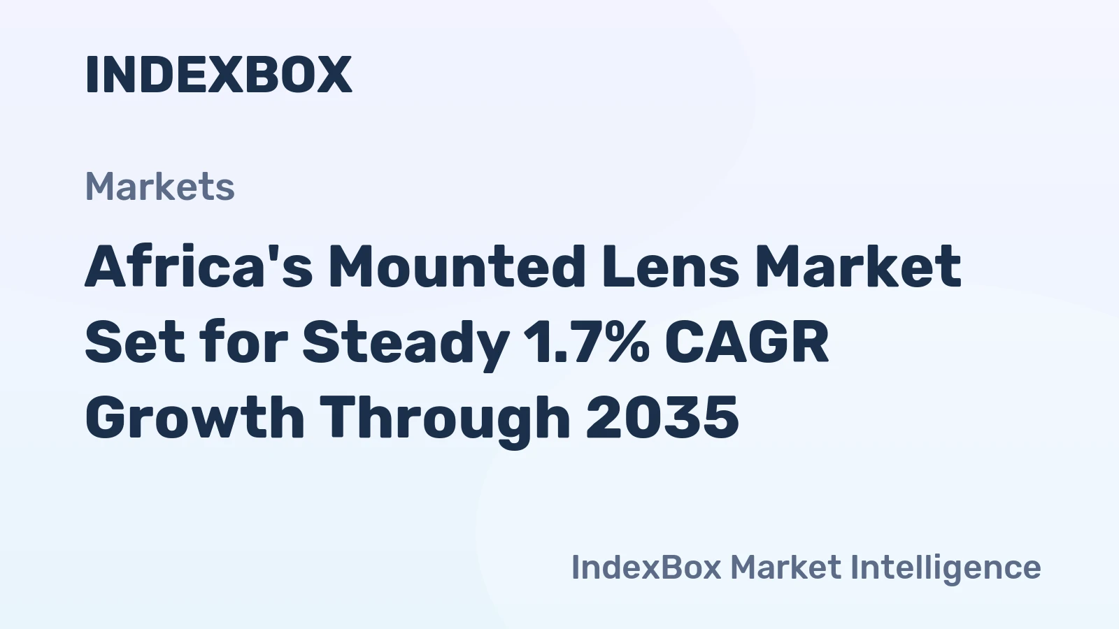 Africa's Mounted Lens Market Set for Steady 1.7% CAGR Growth Through 2035