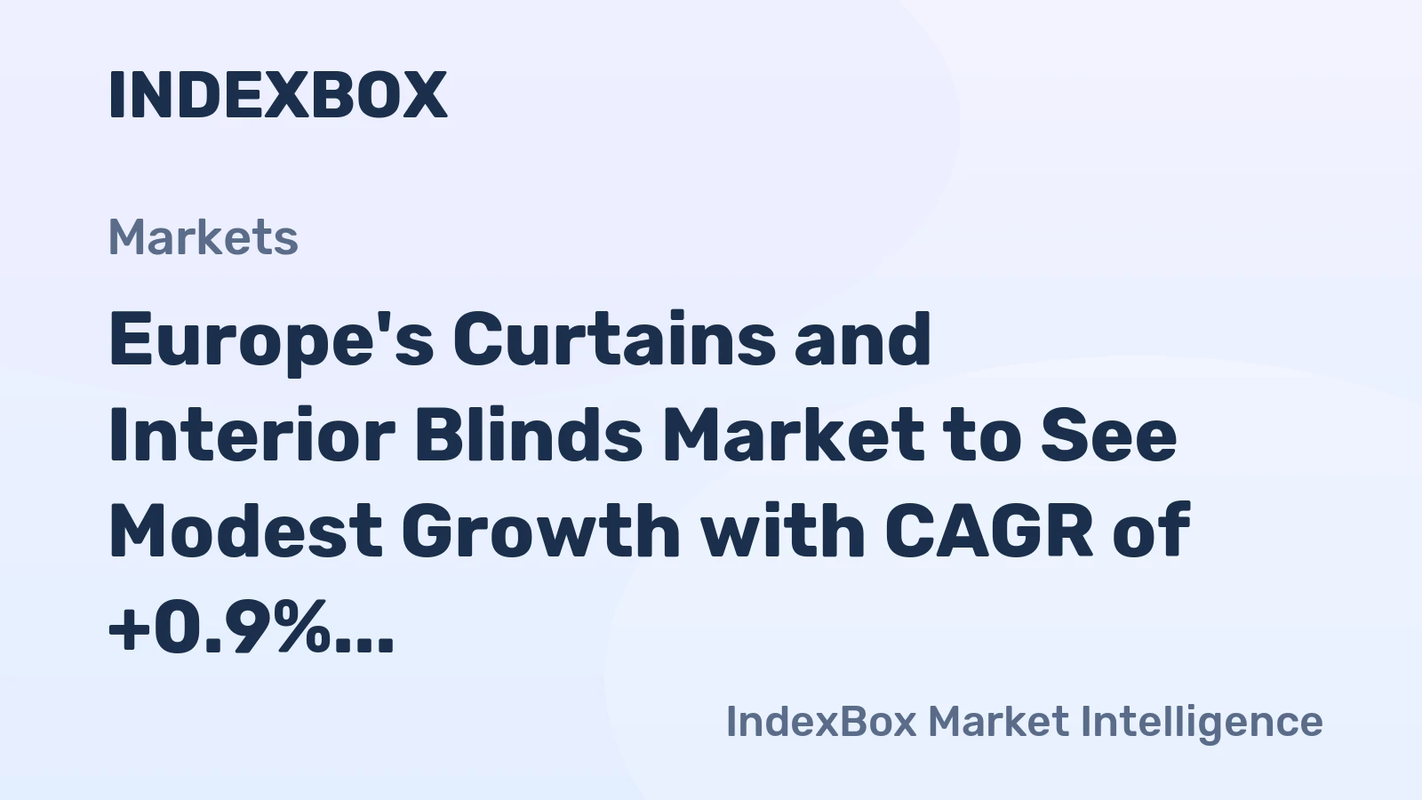 Europe's Curtains and Interior Blinds Market to See Modest Growth with CAGR of +0.9% by 2035