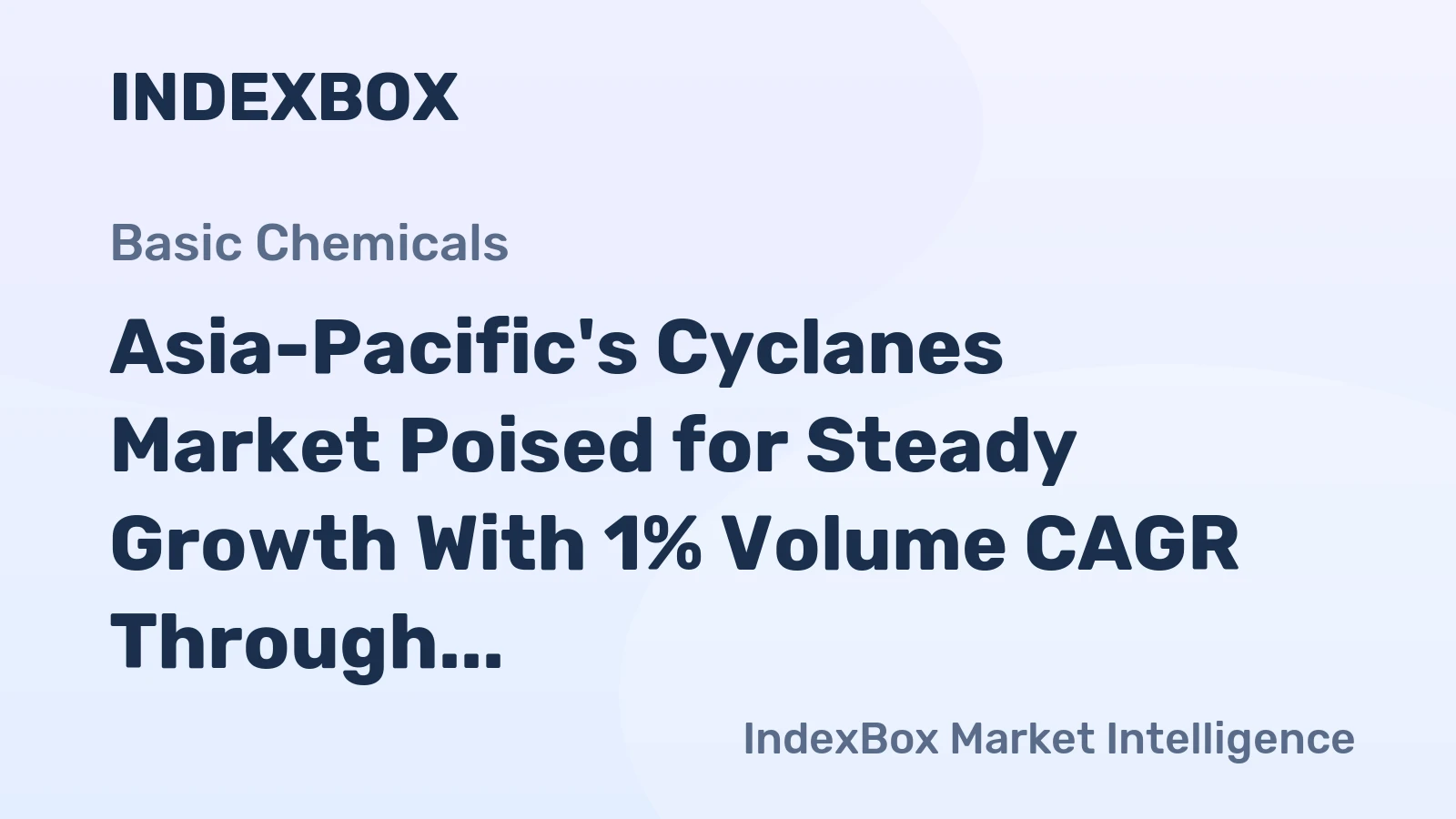 Asia-Pacific's Cyclanes Market Poised for Steady Growth With 1% Volume CAGR Through 2035