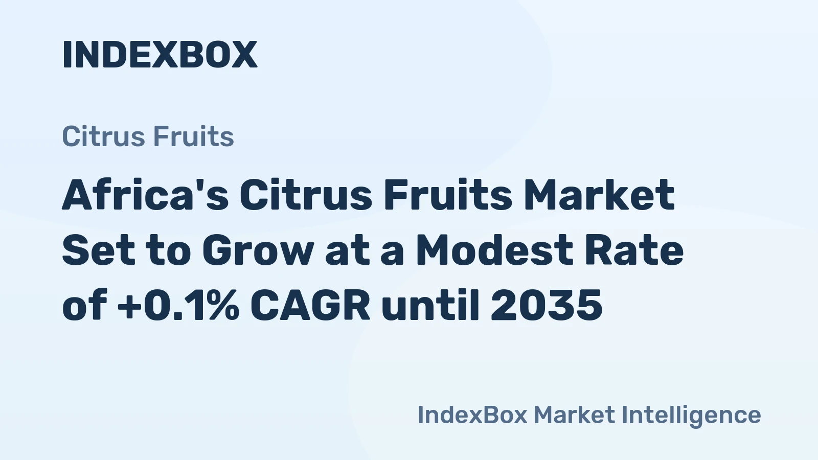Africa's Citrus Fruits Market Set to Grow at a Modest Rate of +0.1% CAGR until 2035