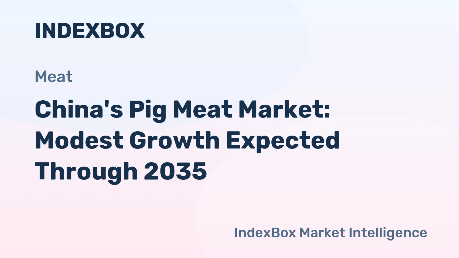 China's Pig Meat Market: Modest Growth Expected Through 2035